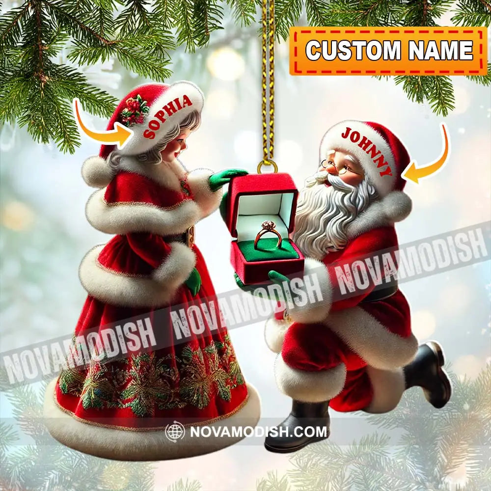 Custom Name Couple Ornament, Couple Christmas Gift