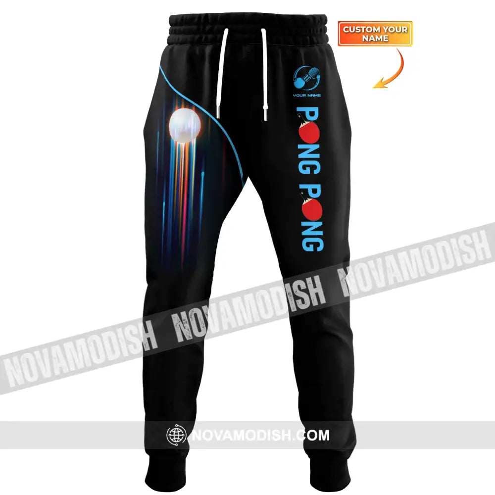 Unisex Clothing, Custom Ping Pong Jogger, Ping Pong Pants, Ping Pong C