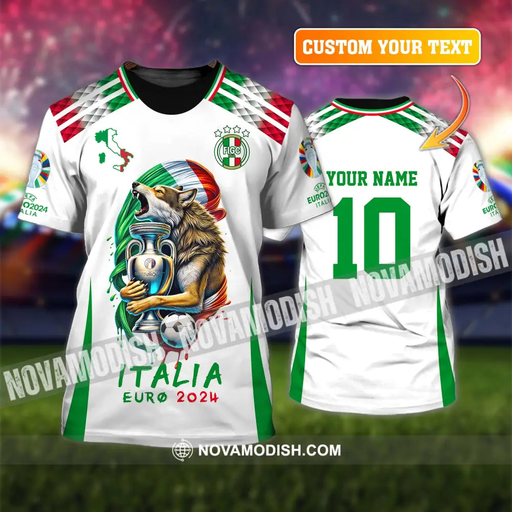 Unisex Shirt, Custom Name and Number Italy Football Shirt, Italia Euro