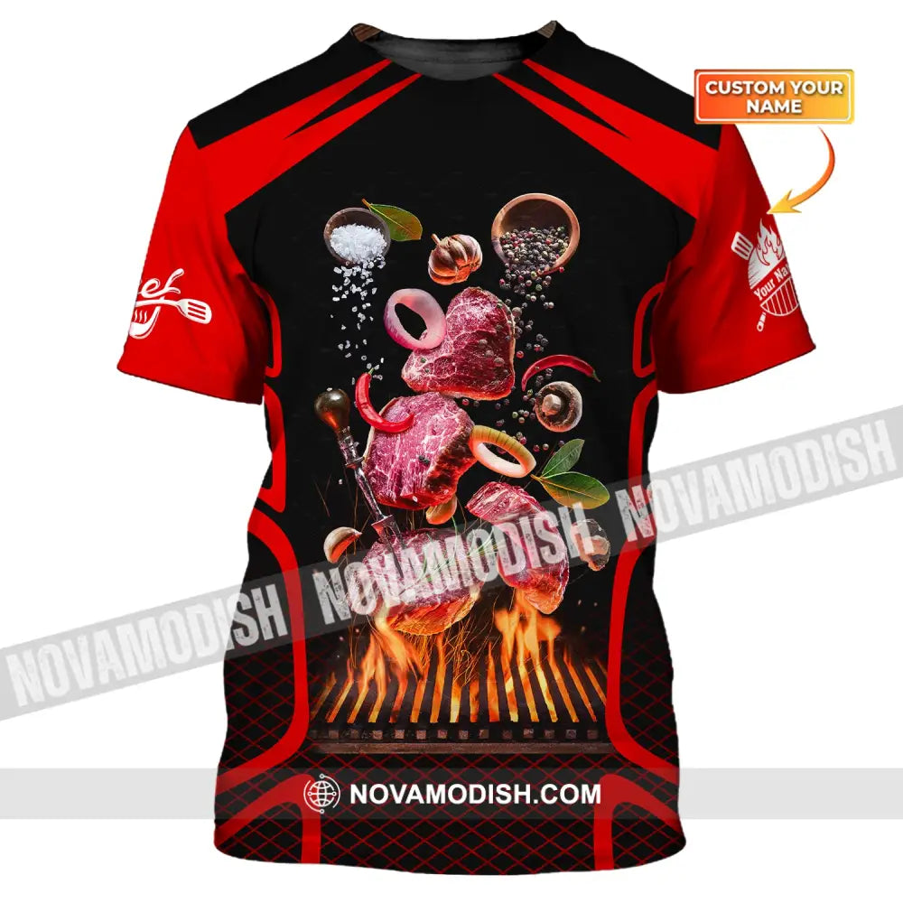 Unisex Shirt, Custom Name Barbecue Shirt, Barbecue Chef, Barbecue Hood