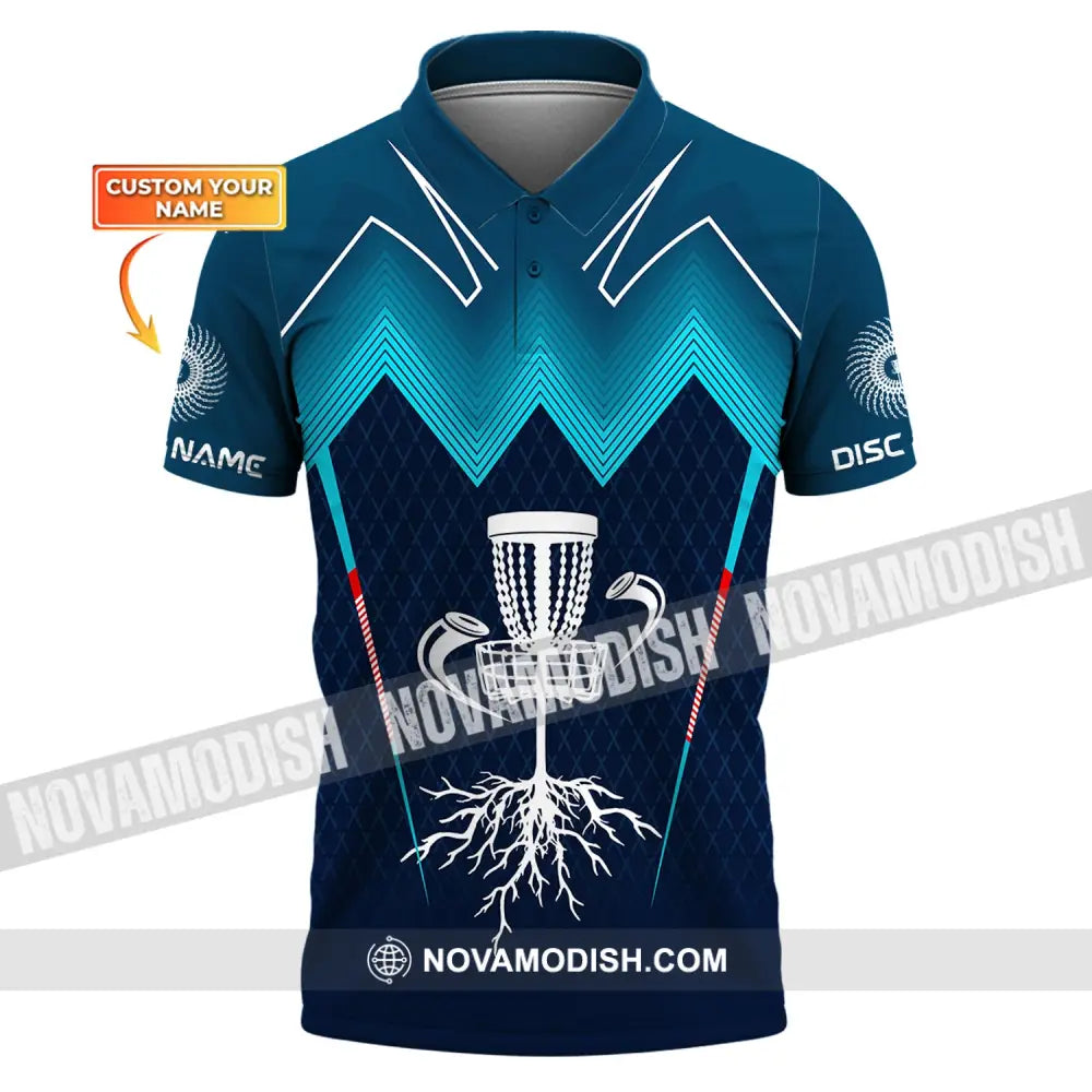 Unisex Shirt, Custom Name Disc Golf Polo, Disc Golf Shirt, Disc Golf T