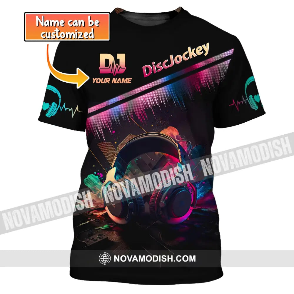 Unisex Shirt, Custom Name Disc Jockey T-Shirt, Music Lover Shirt, DJ S