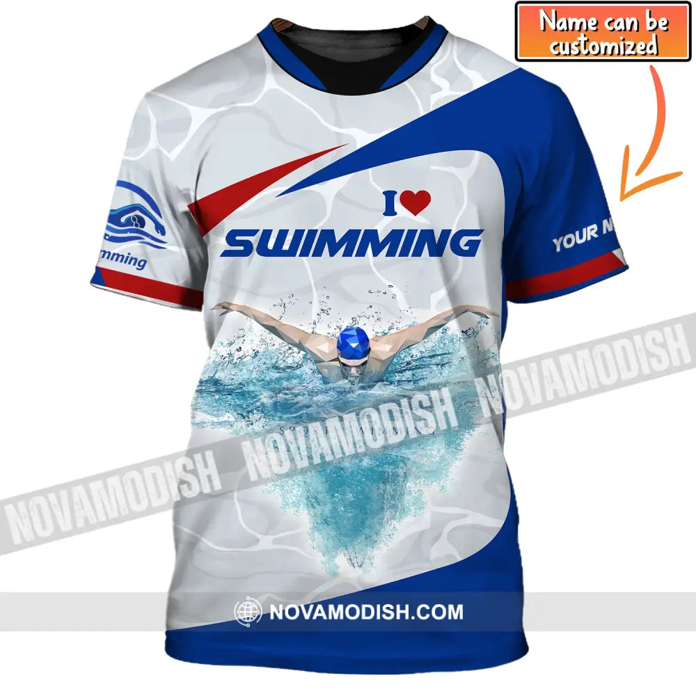 Unisex Shirt, Custom Swimming Shirt, Swimmer T-Shirt, Swimmer Apparel,