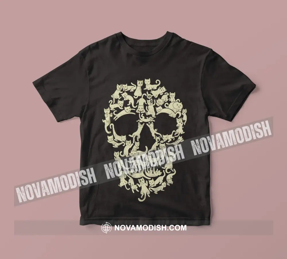 Unisex T-shirt, Halloween, CAT SKULL T-Shirt